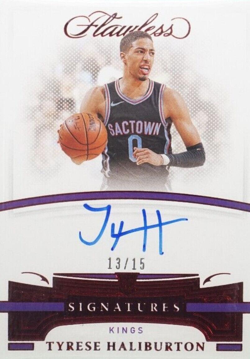 2020-21 Panini Flawless - Flawless Autographs Tyrese Haliburton #AUT-13 ...