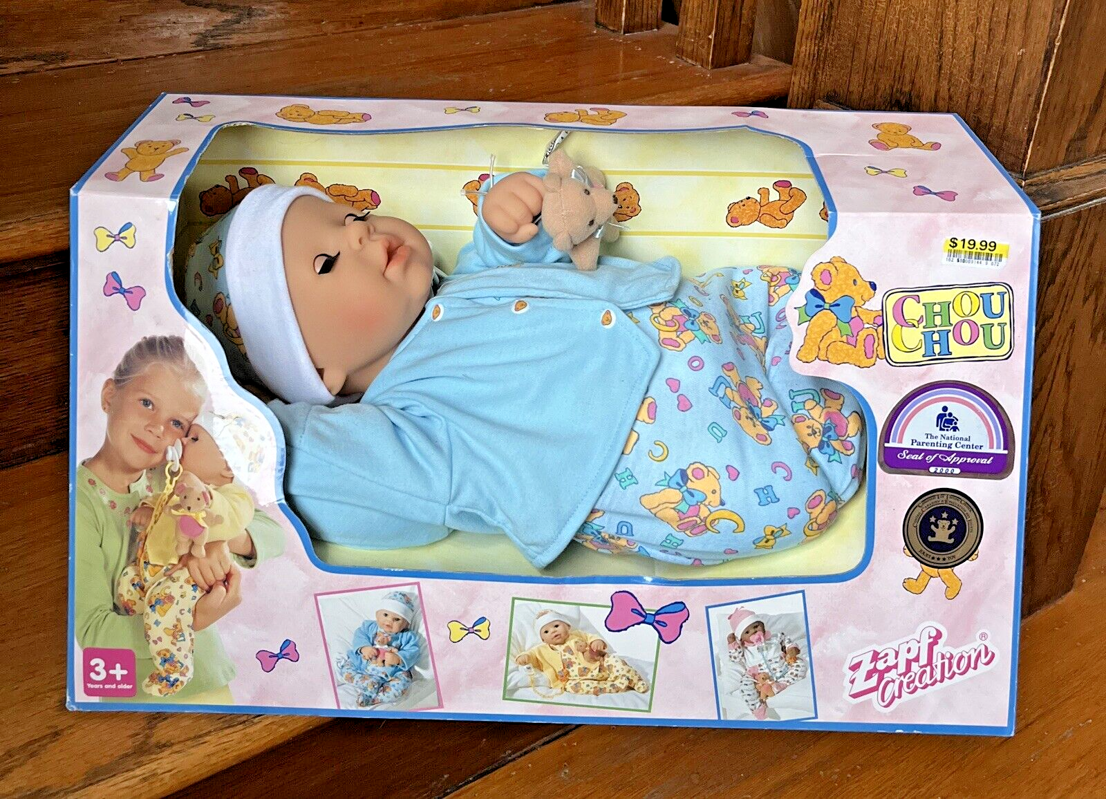 Vintage NOS Baby Chou Chou Doll Baby Bear