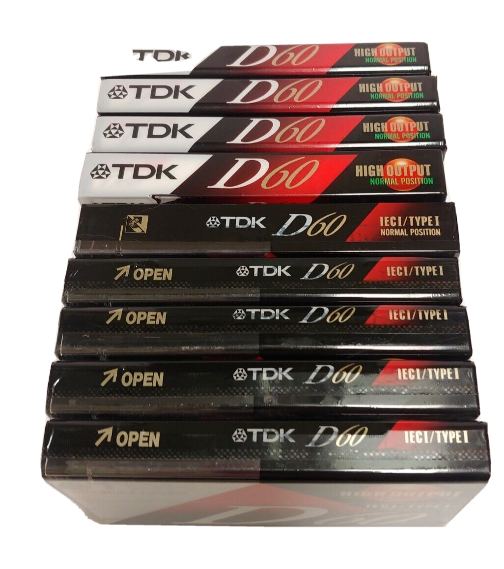 カセットテープ TDK D-60 新品9本セット NOS 未開封 Blank Audio IEC I/TYPE IのeBay公認海外通販｜セカイモン