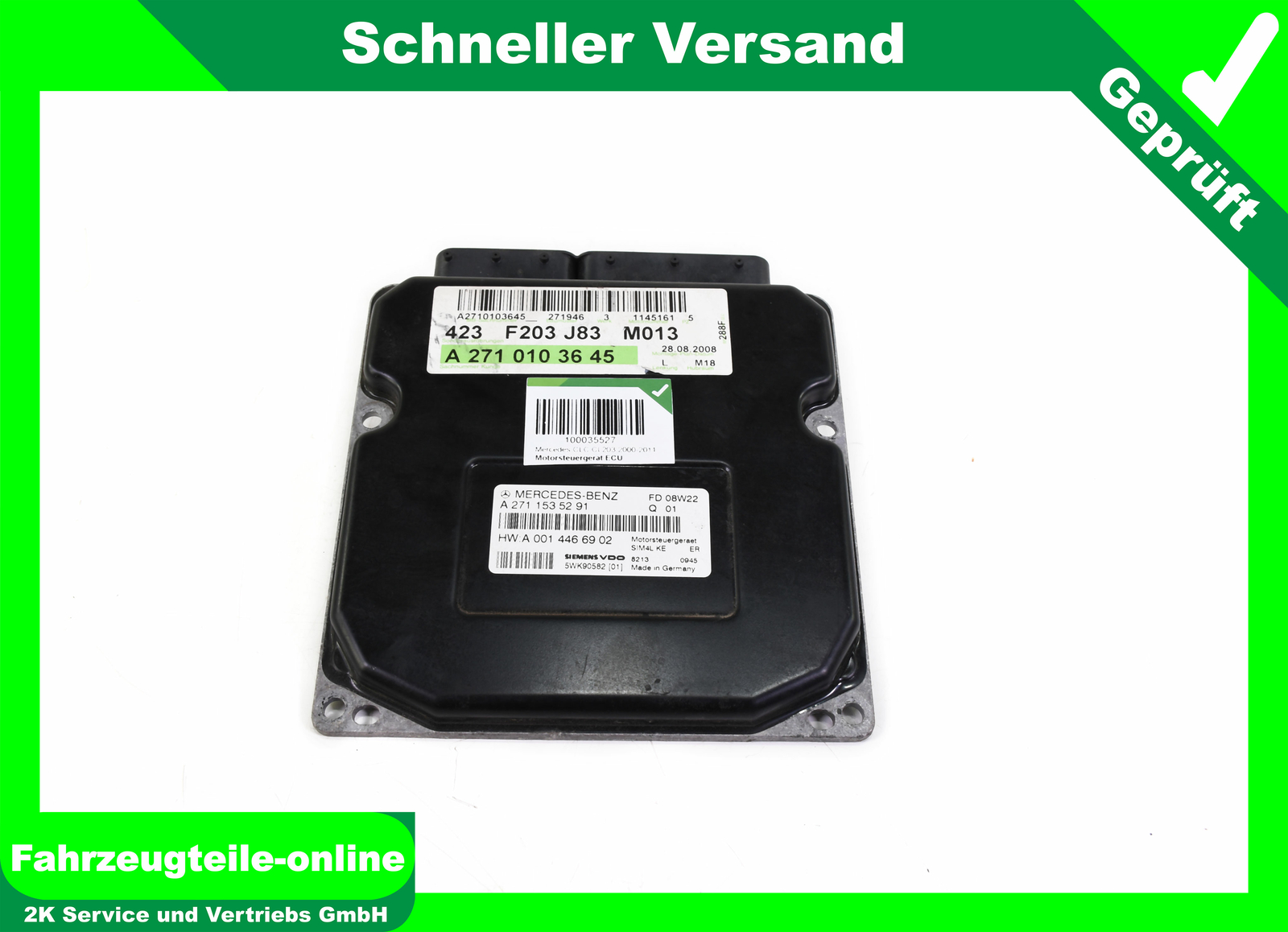 Купить Другое Mercedes CLC Cl203 Engine Control Unit ECU A2711535291 ...