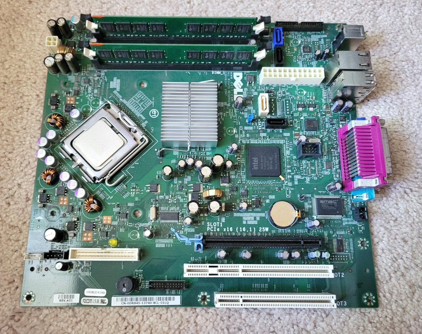Dell Optiplex 755 Motherboard CN-0DR845 + Intel Core2Duo Dell Optiplex 755 Motherboard CN-0DR845 + Intel Core2Duo