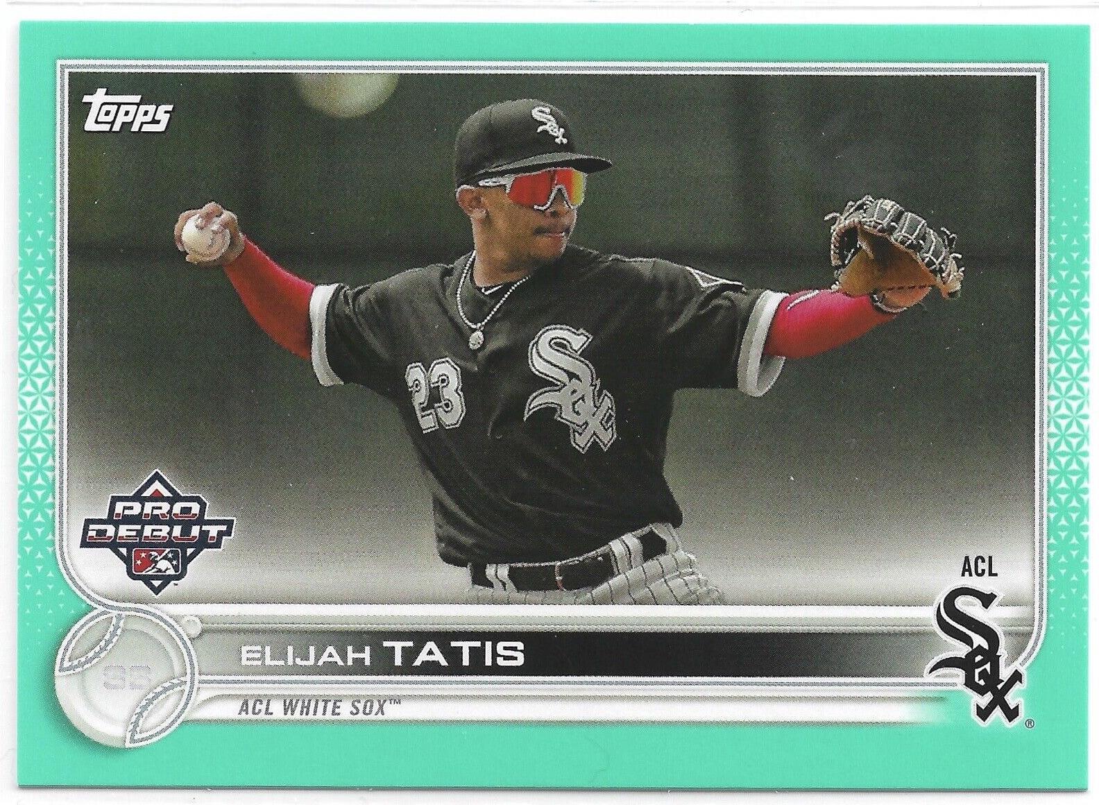 2022 Topps Pro Debut - Elijah Tatis #PD-124 Aqua /75 (RC) for sale ...