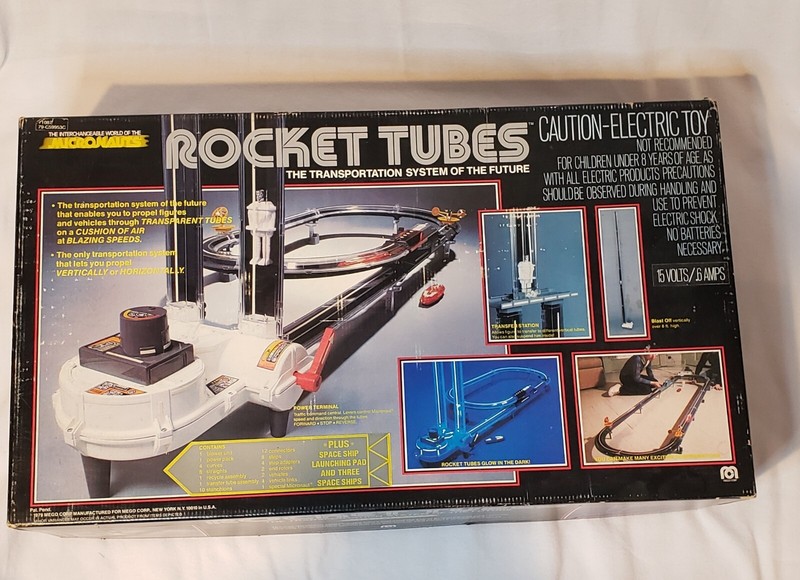 Vintage Mego Corp Micronauts Rocket Tubes Trans System 1979 #71087 Tested