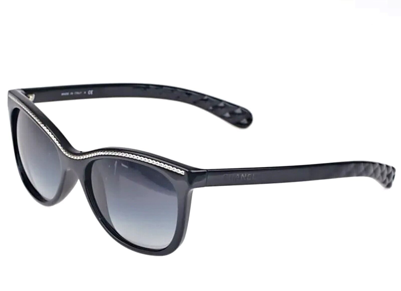 New CHANEL 6041 c.501/S6 56mm Black Silver Quilted Cat Eye New CHANEL 6041 c.501/S6 56mm Black Silver Quilted Cat Eye