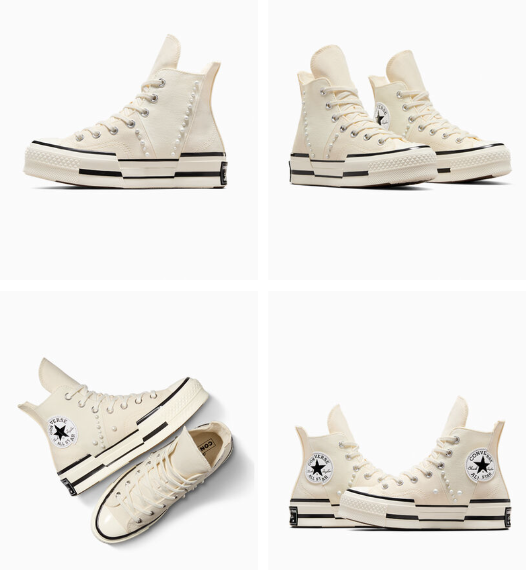NEW CONVERSE Women's Chuck 70 Plus Gems Rhinestones Pearls NEW CONVERSE Women's Chuck 70 Plus Gems Rhinestones Pearls