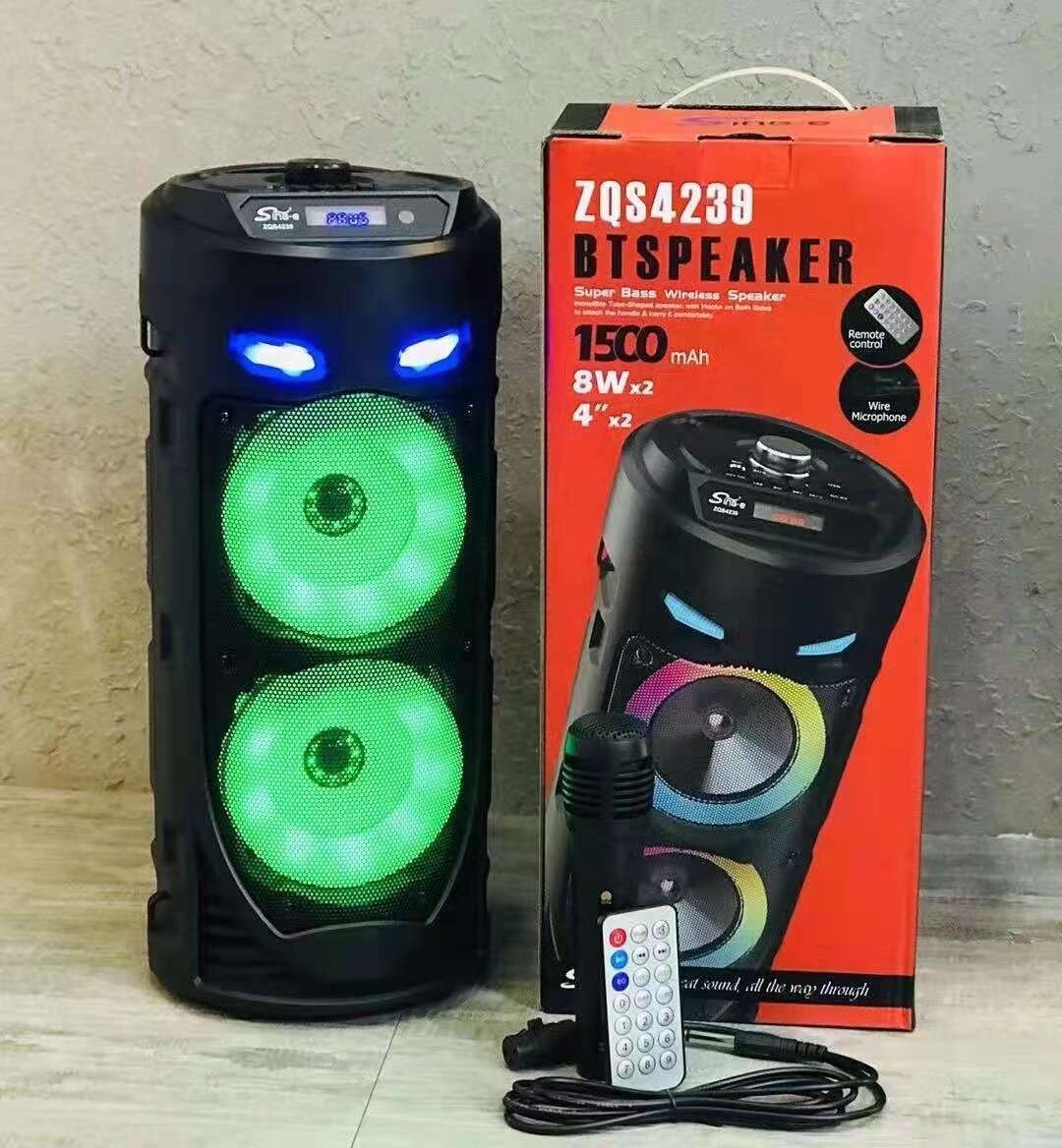 Cassa Bluetooth Portatile Speaker Altoparlante Karaoke Microfono Zqs4239 cir - DipaShop