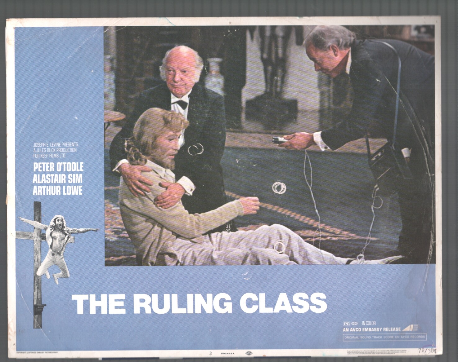 Ruling Class-Peter O'Toole-Arthur Lowe-William Mervyn-Lobby Card-#3 on ...