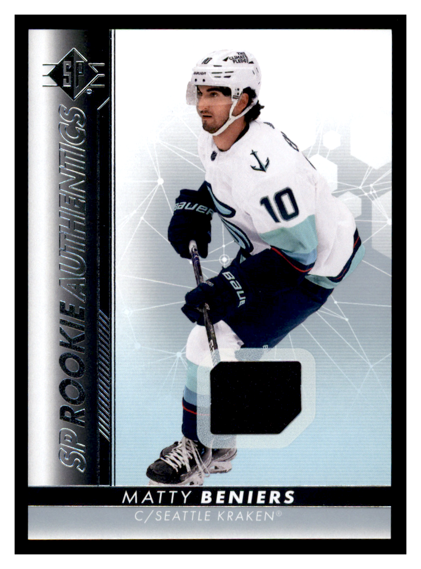 2022-23 SP - Rookie Authentics Jersey #105 Matty Beniers (MEM, RC) for sale online | eBay