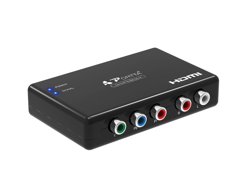 Component to HDMI Converter, Ypbpr RGB R/L Audio