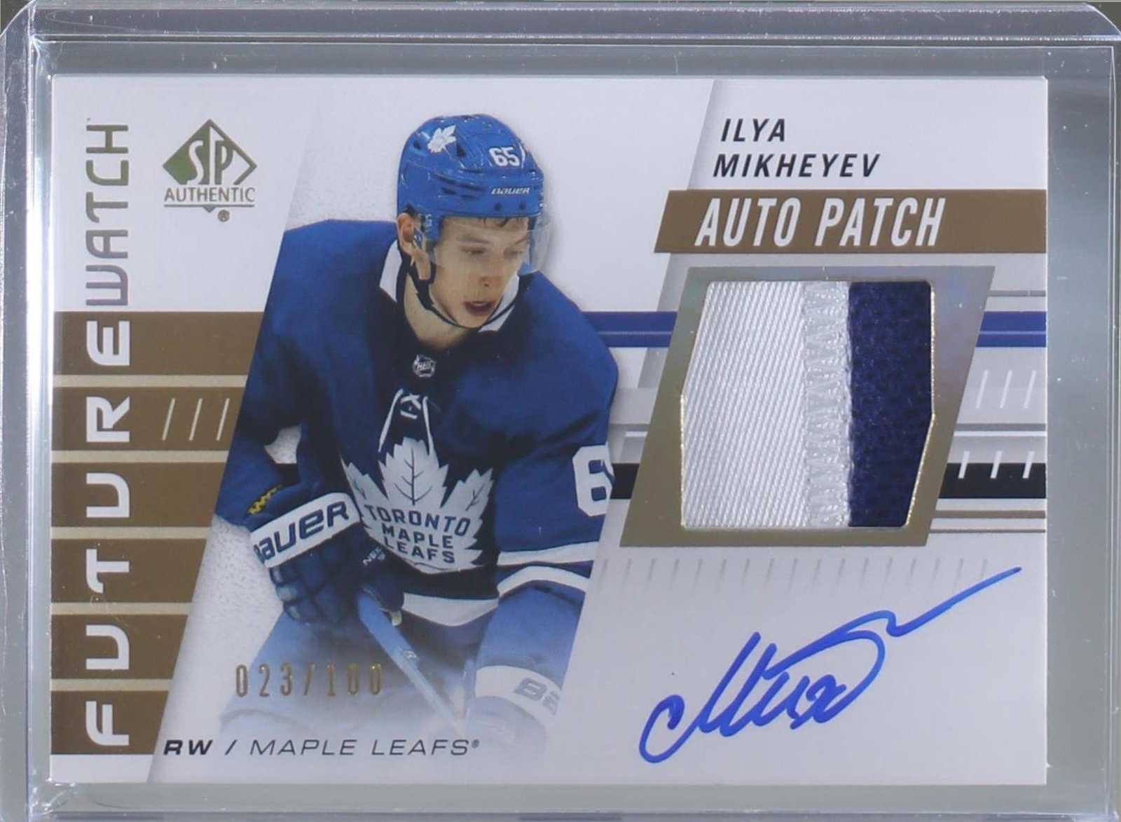 2019-20 SP Authentic - Future Watch Limited Auto Patch #213 Ilya ...