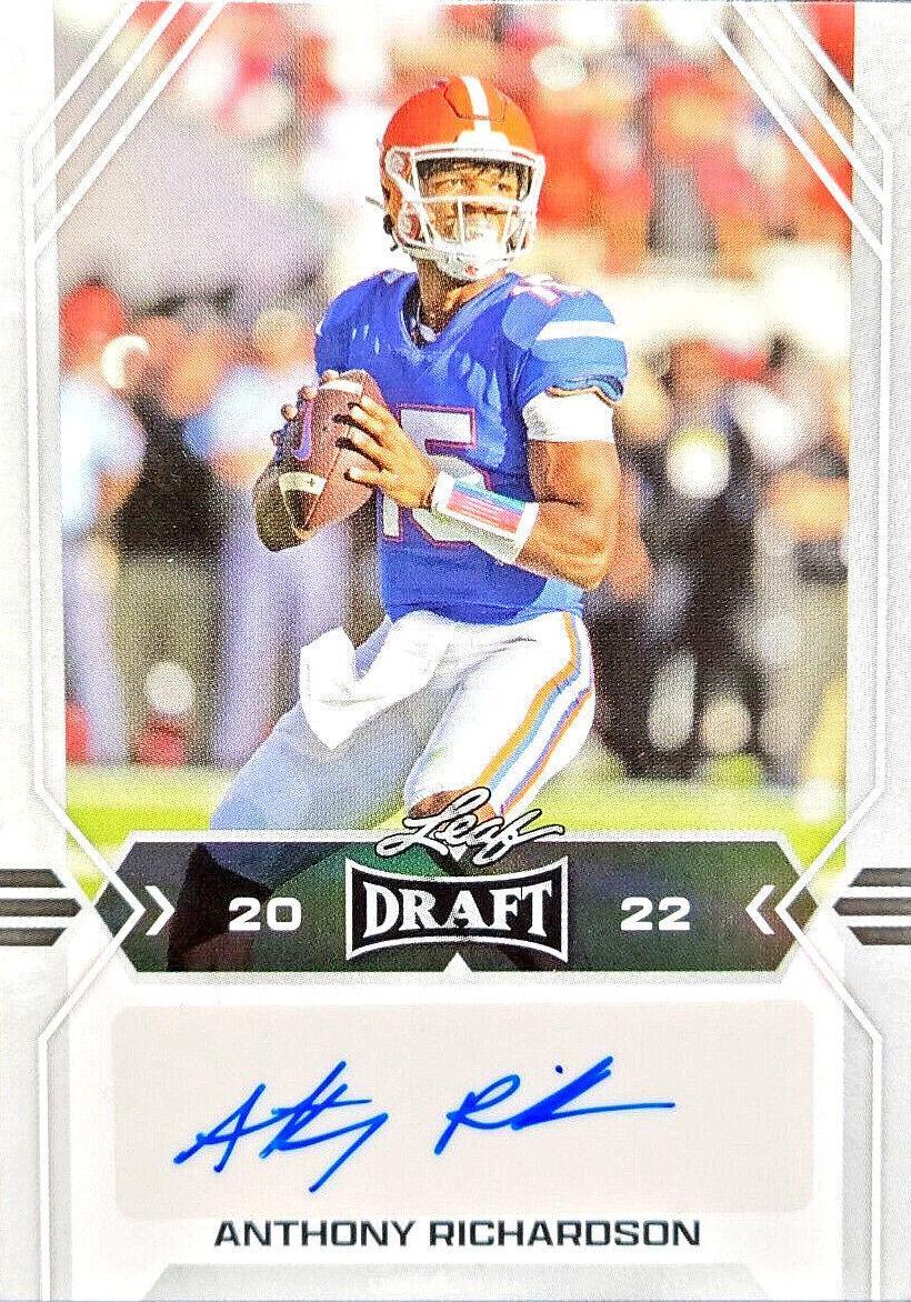 2022 Leaf Draft - Autographs Anthony Richardson #BA-AR1 (AU, RC) for ...