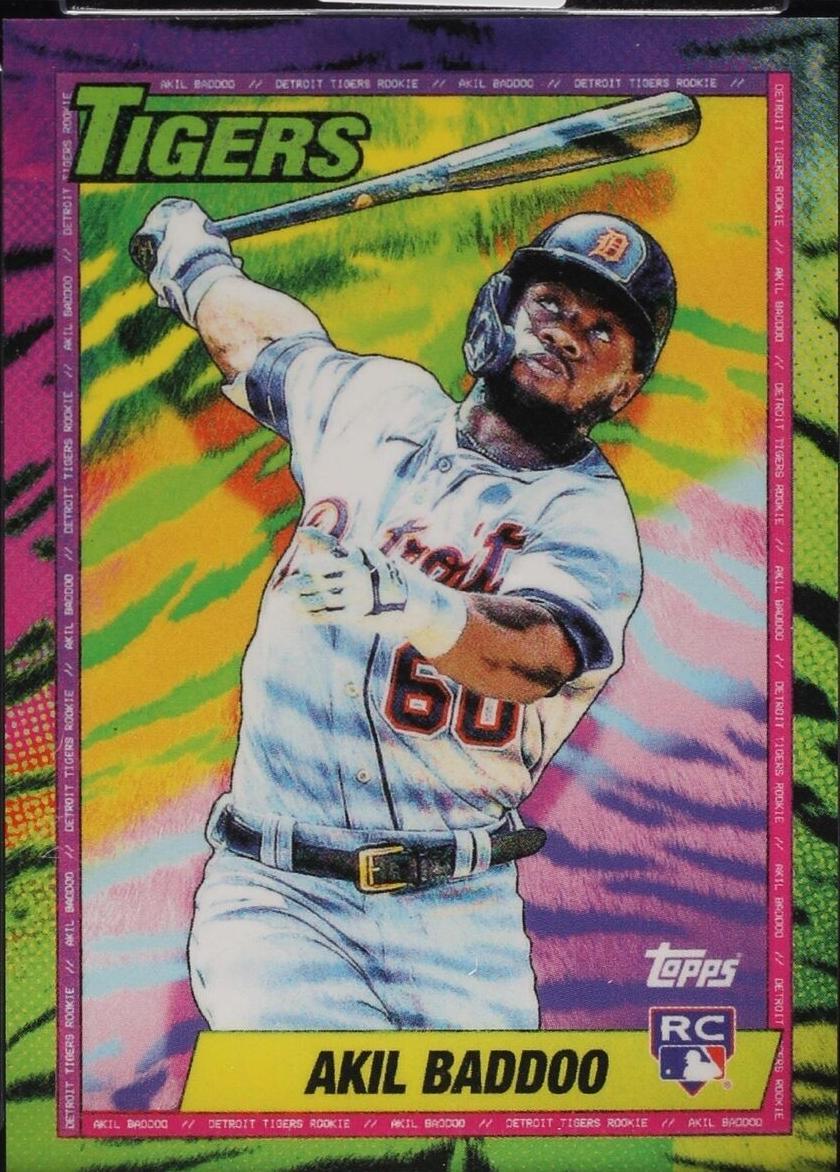 2021 Topps Project 70 - Tyson Beck Akil Baddoo #384 1990 Topps Baseball ...