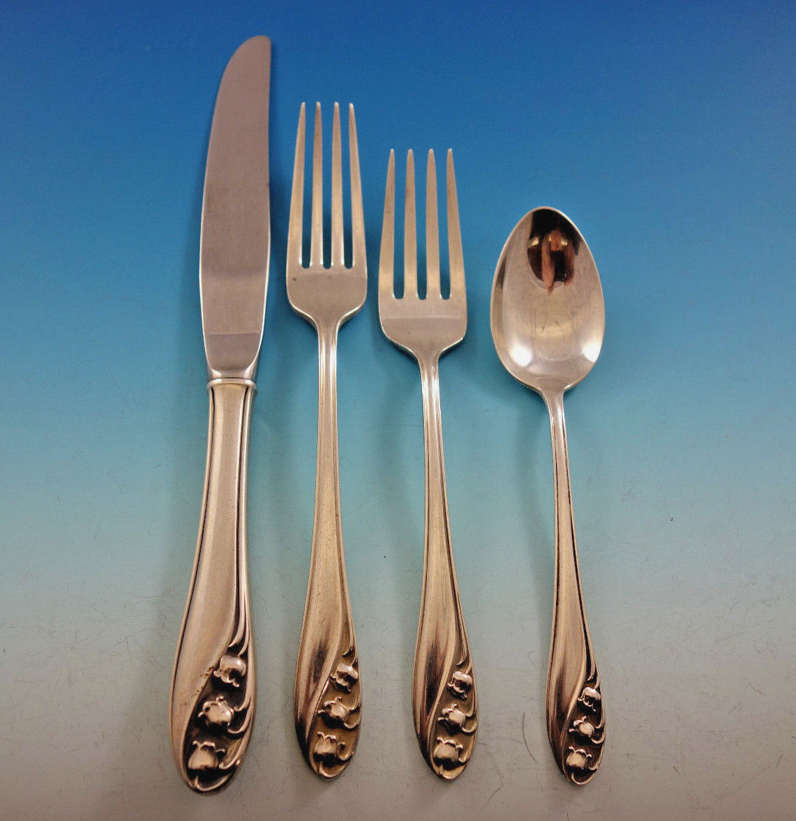 Lily of the Valley by Gorham Sterling Silver Flatware Service for 12 Set 48 pcs | eBay