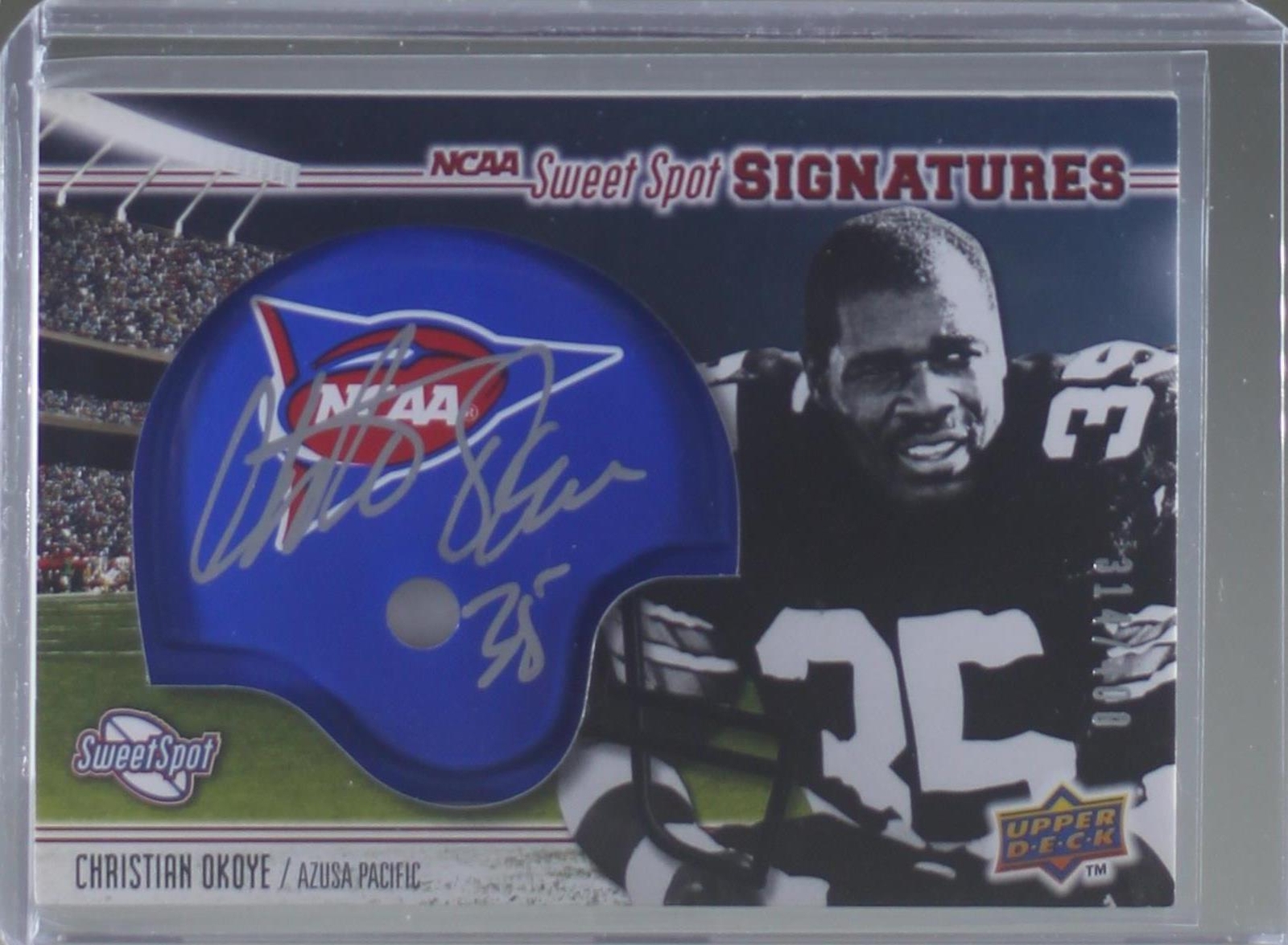 2010 NCAA Sweet Spot - Signatures Variations #SSS-CO Christian Okoye ...
