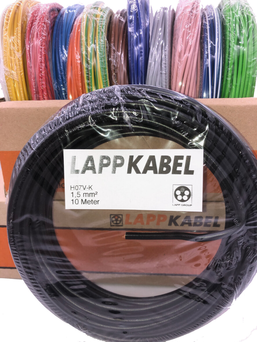 Business & Industrie Lapp Kabel Litze H05V-K 0,75mm² schwarz 100 Meter ...
