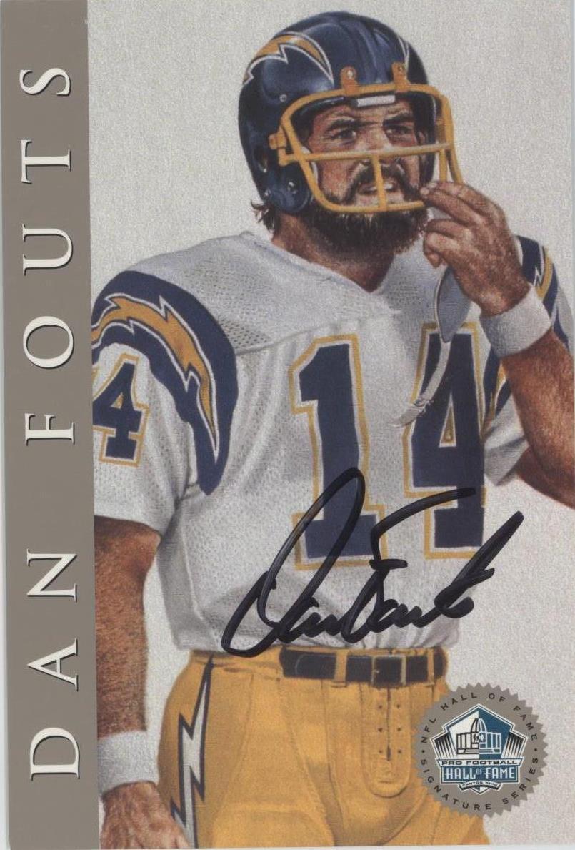 1998 NFL Hall of Fame Signature Series - Autographs Dan Fouts /2500 (AU ...