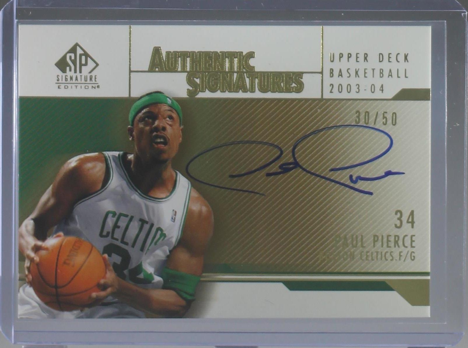 2003-04 SP Signature Edition - Authentic Signatures Gold #AS-PP Paul ...