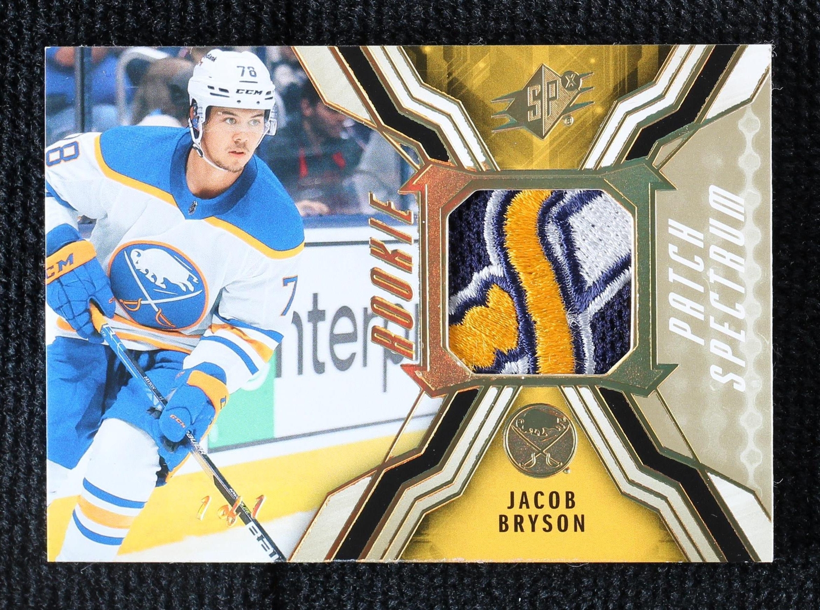 2021-22 SPx - Rookie Jersey Gold Spectrum Patch #RJ-JB Jacob Bryson /1 ...