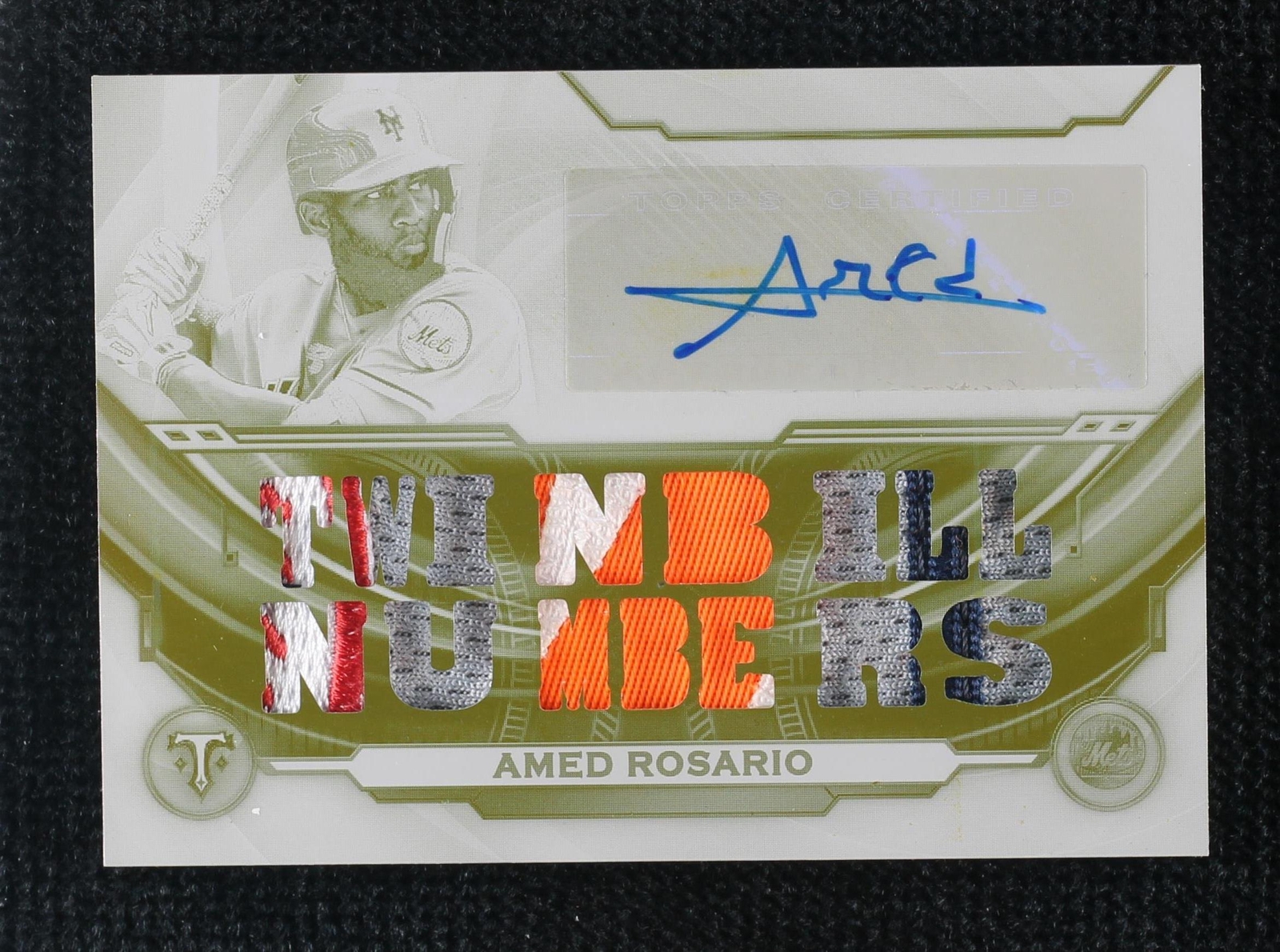 2019 Topps Triple Threads - Autograph Relics Printing Plate Yellow # ...