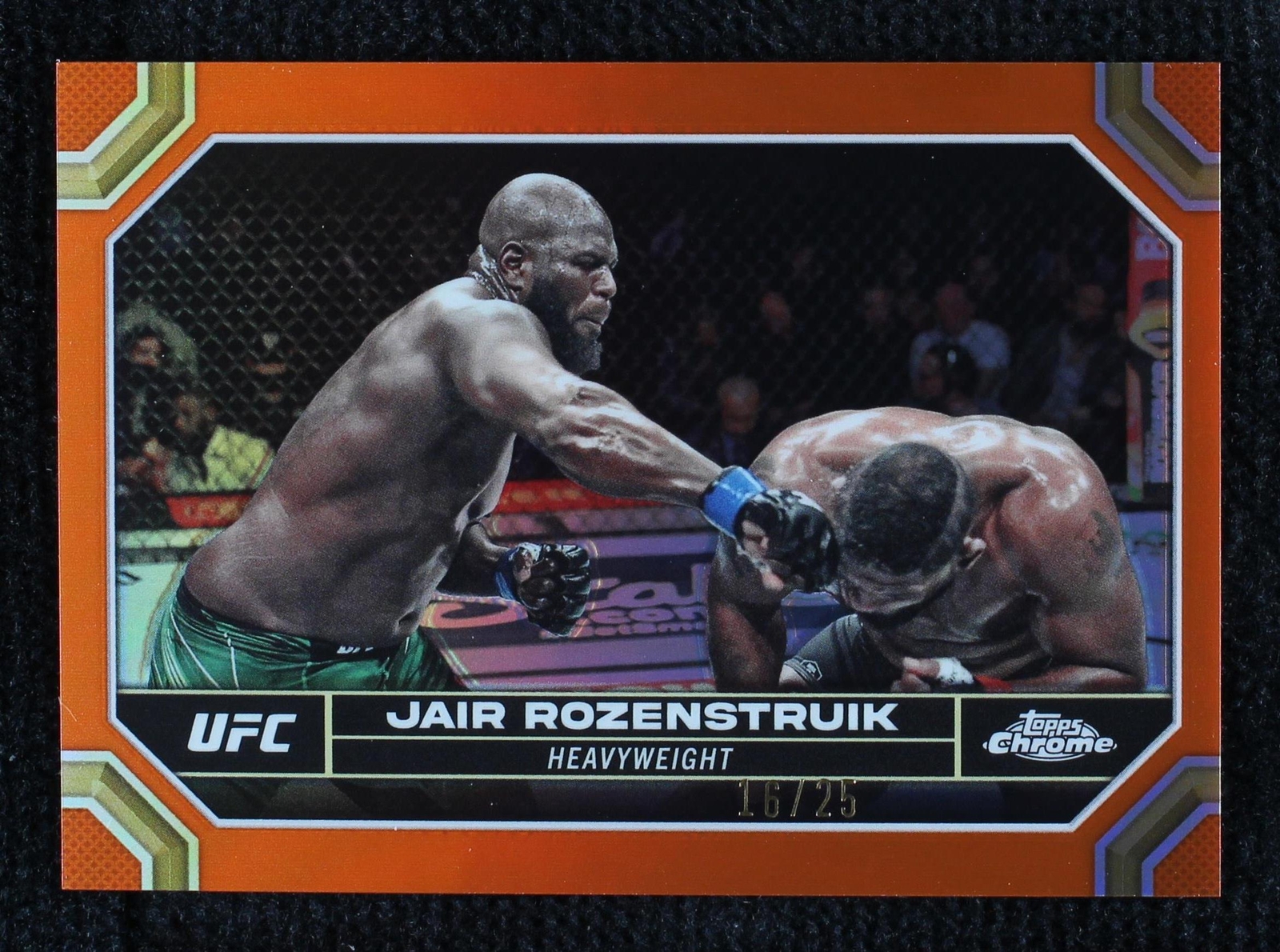 2024 Topps Chrome UFC - Orange Refractor #87 Jairzinho Rozenstruik /25 ...