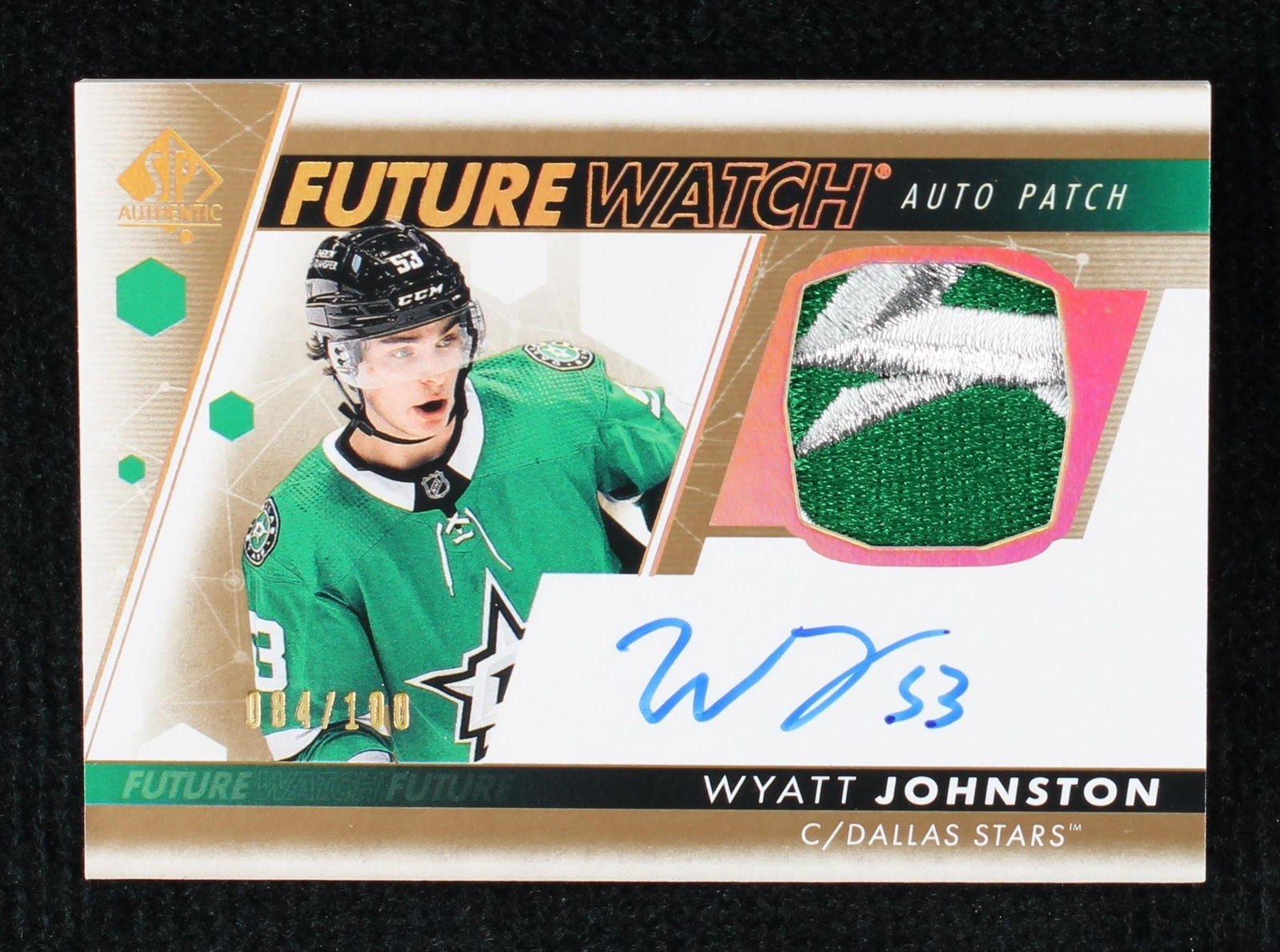 2022-23 SP Authentic - Future Watch Auto Patch #FWAP-WJ Wyatt Johnston ...