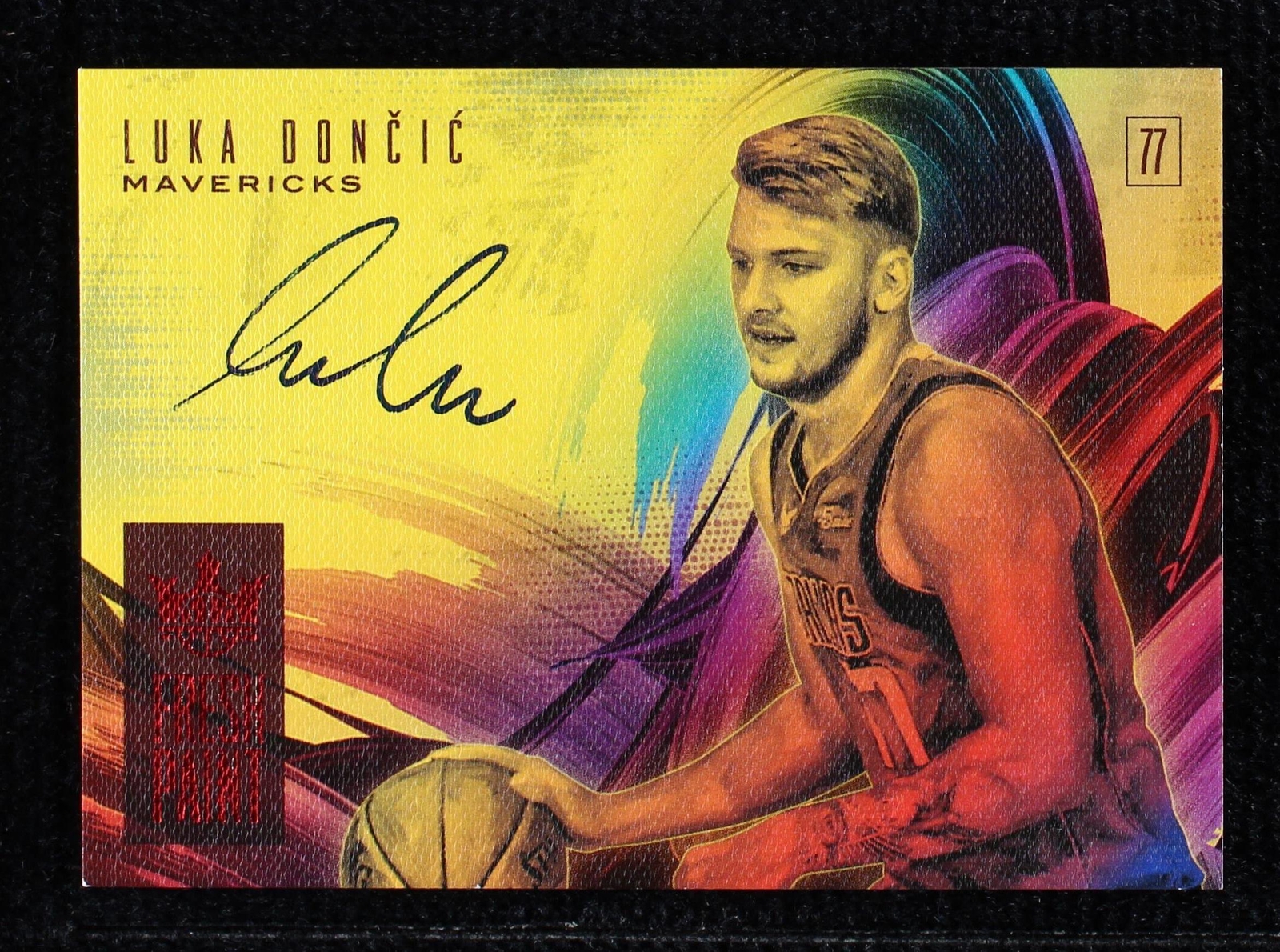 2018-19 Panini Court Kings - Fresh Paint Autographs Ruby #FP-LDC Luka ...