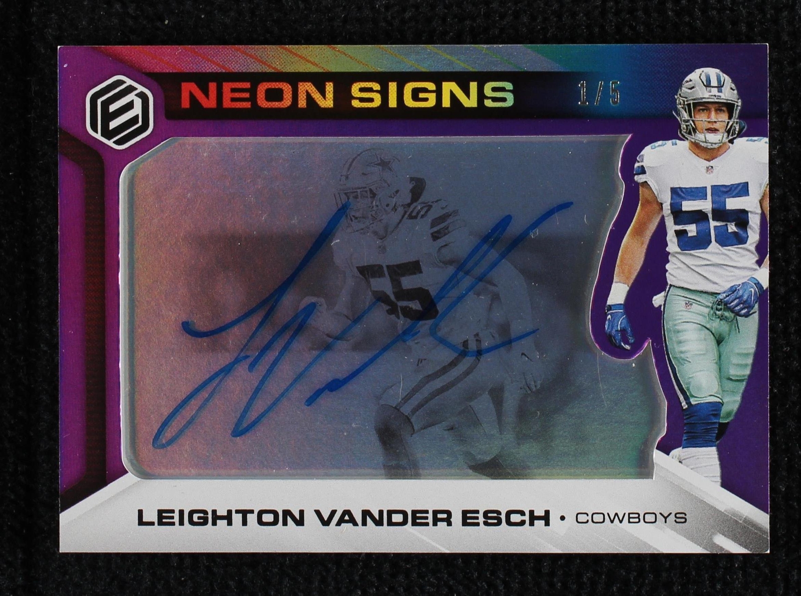 2019 Panini Elements - Neon Signs Tier 1 Purple #NS1-LV Leighton Vander Esch /5 (AU) for sale ...