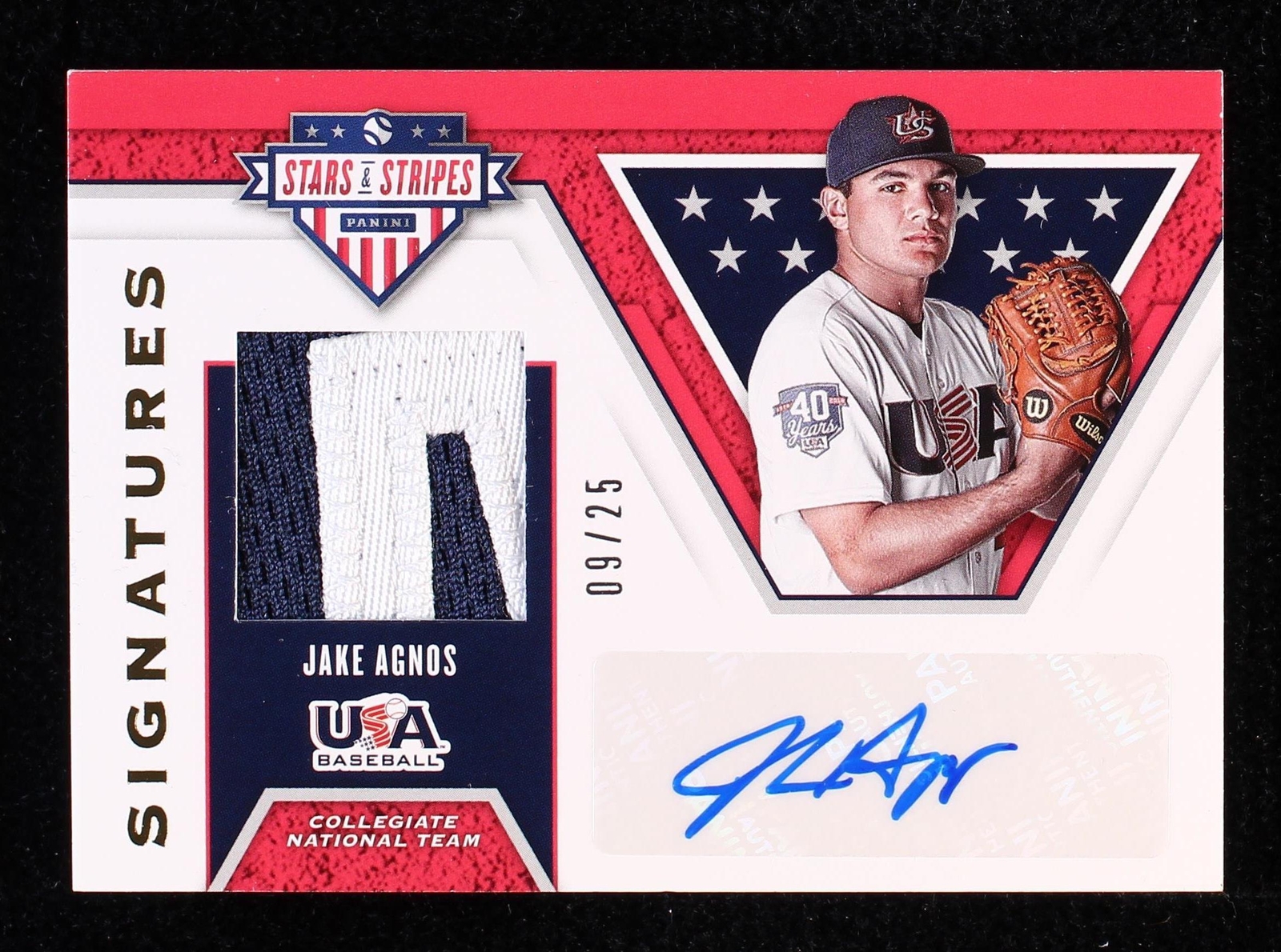 2019 Panini USA Baseball Stars & Stripes - Signatures Prime #S-JA Jake ...