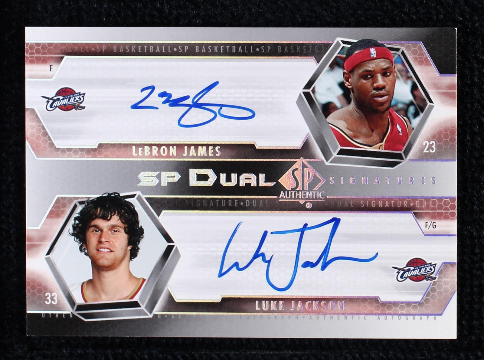 2004-05 SP Authentic - SP Dual Signatures #SP2-LL LeBron James, Luke ...