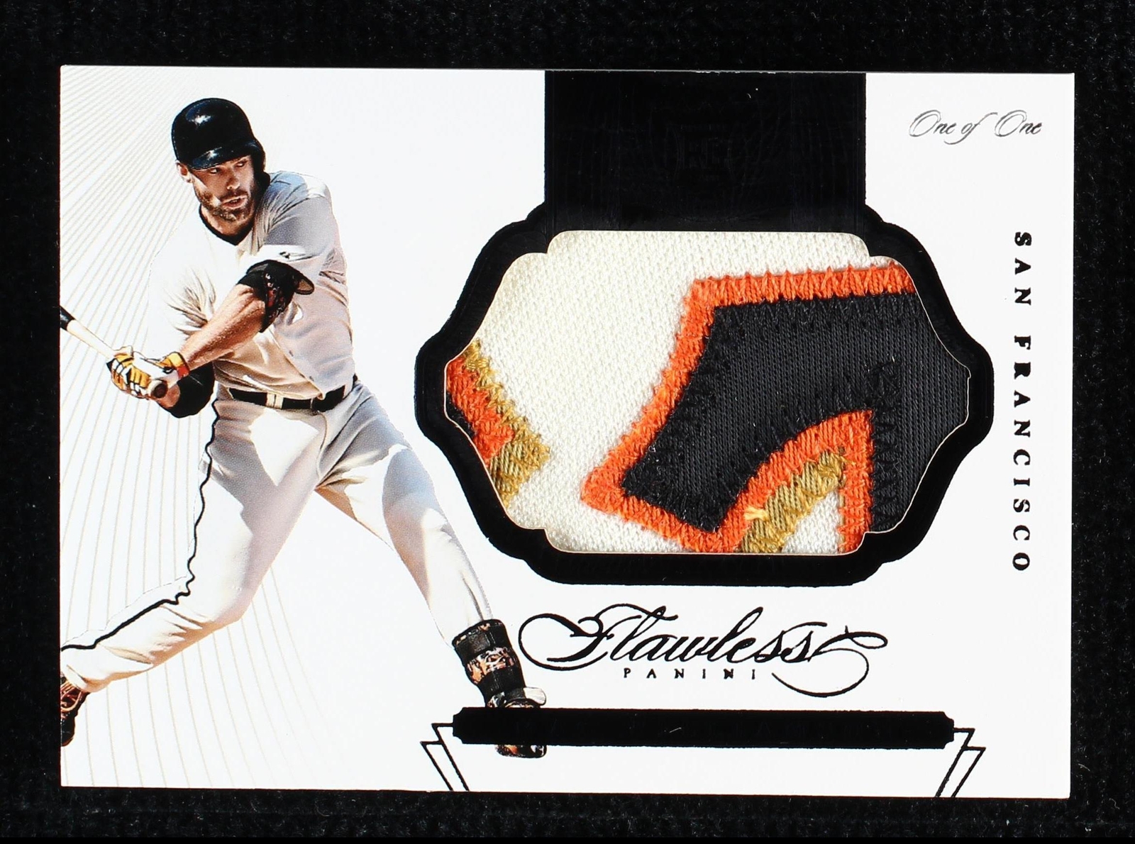 2016 Panini Flawless - Rookie Patches Black #16 Mac Williamson /1 (MEM ...