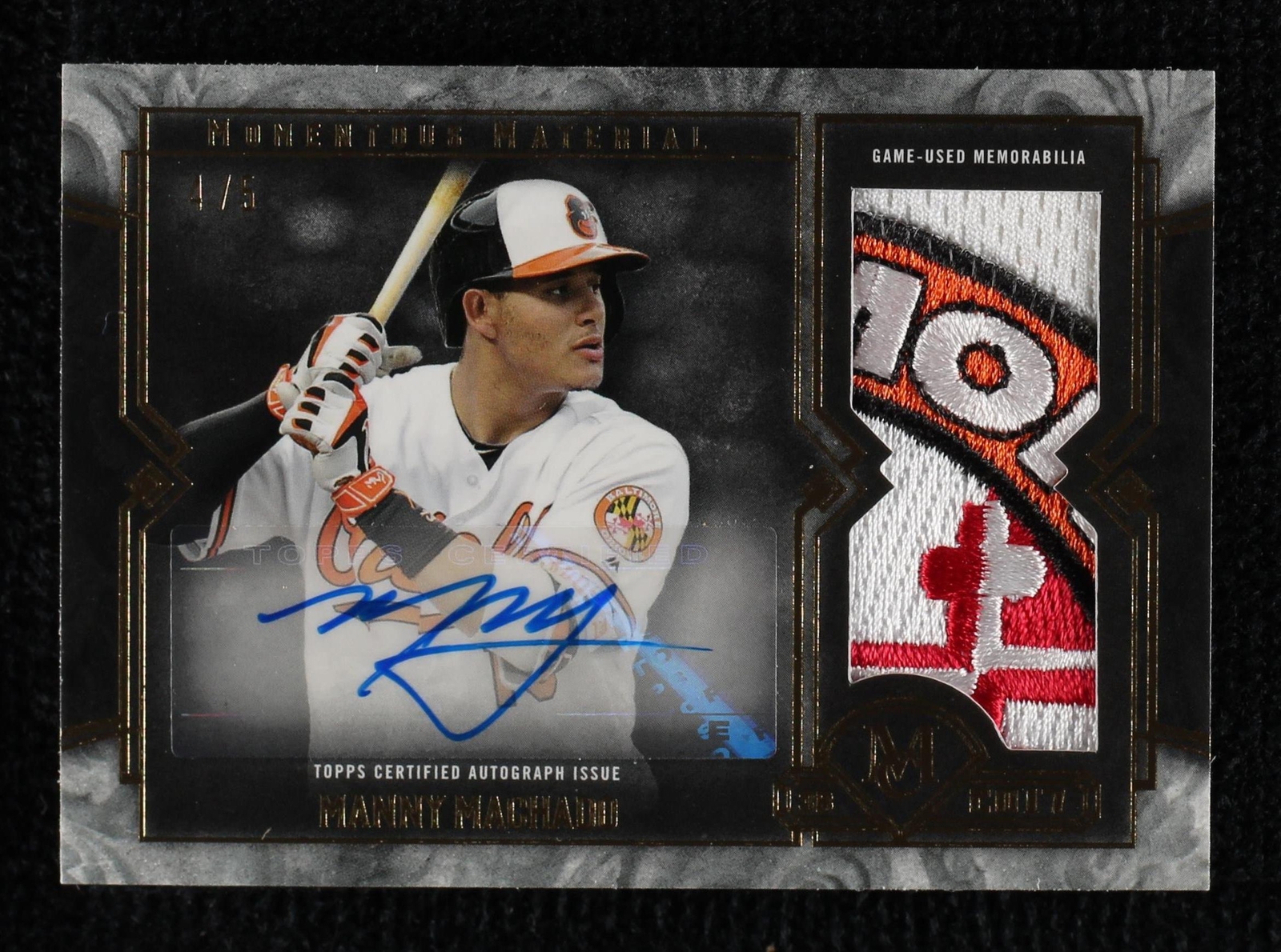 2017 Topps Museum Collection - Momentous Material Jumbo Patch ...