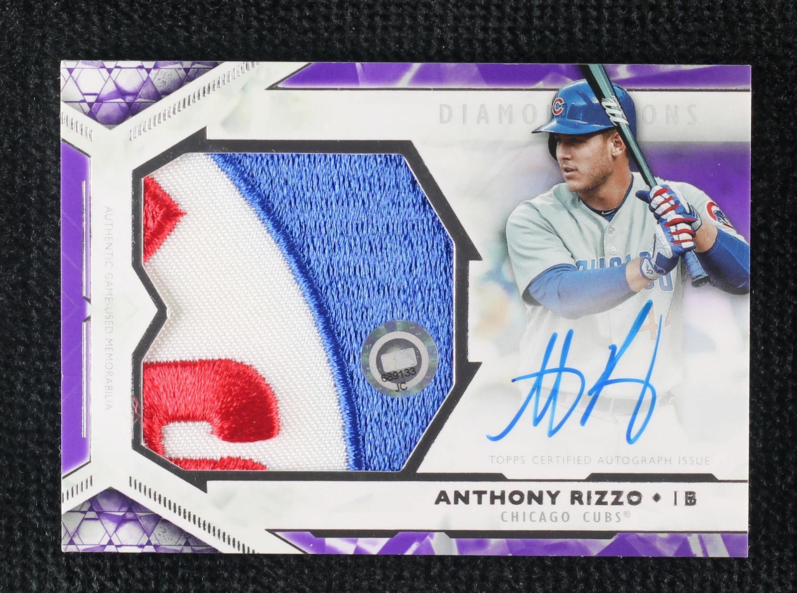 2018 Topps Diamond Icons - Jumbo Patch Autograph Relics Purple #AJPA ...