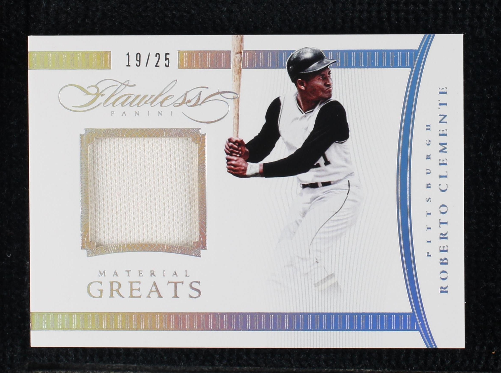 2016 Panini Flawless - Material Greats #16 Roberto Clemente /25 (MEM ...