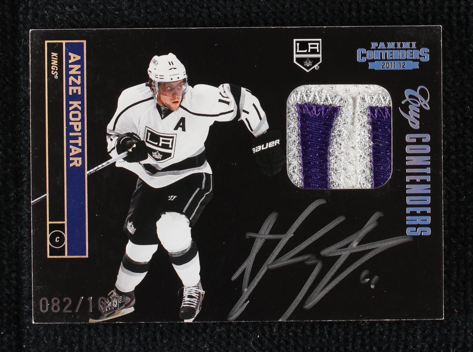 2011-12 Panini Playoff Contenders - Cup Contenders Patch Signatures ...
