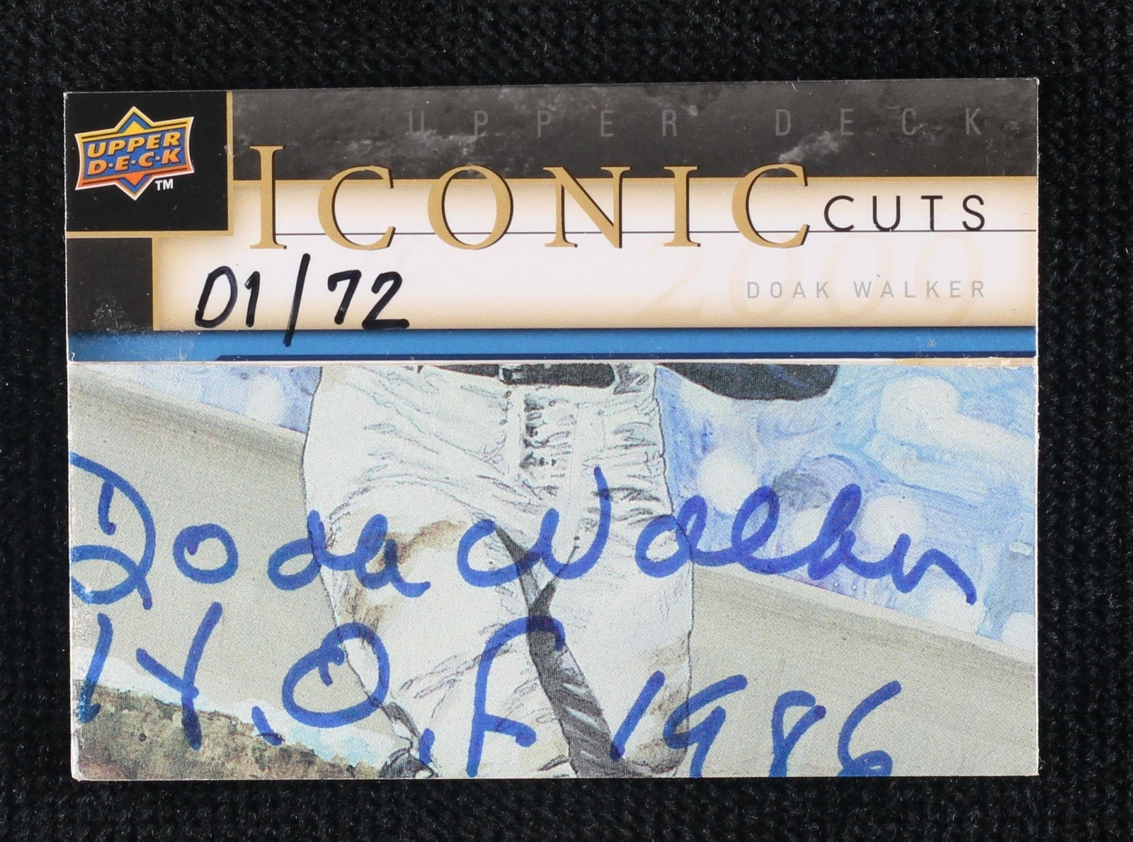 2009 Upper Deck - Iconic Cuts #IC-DW Doak Walker /72 (AU) for sale ...