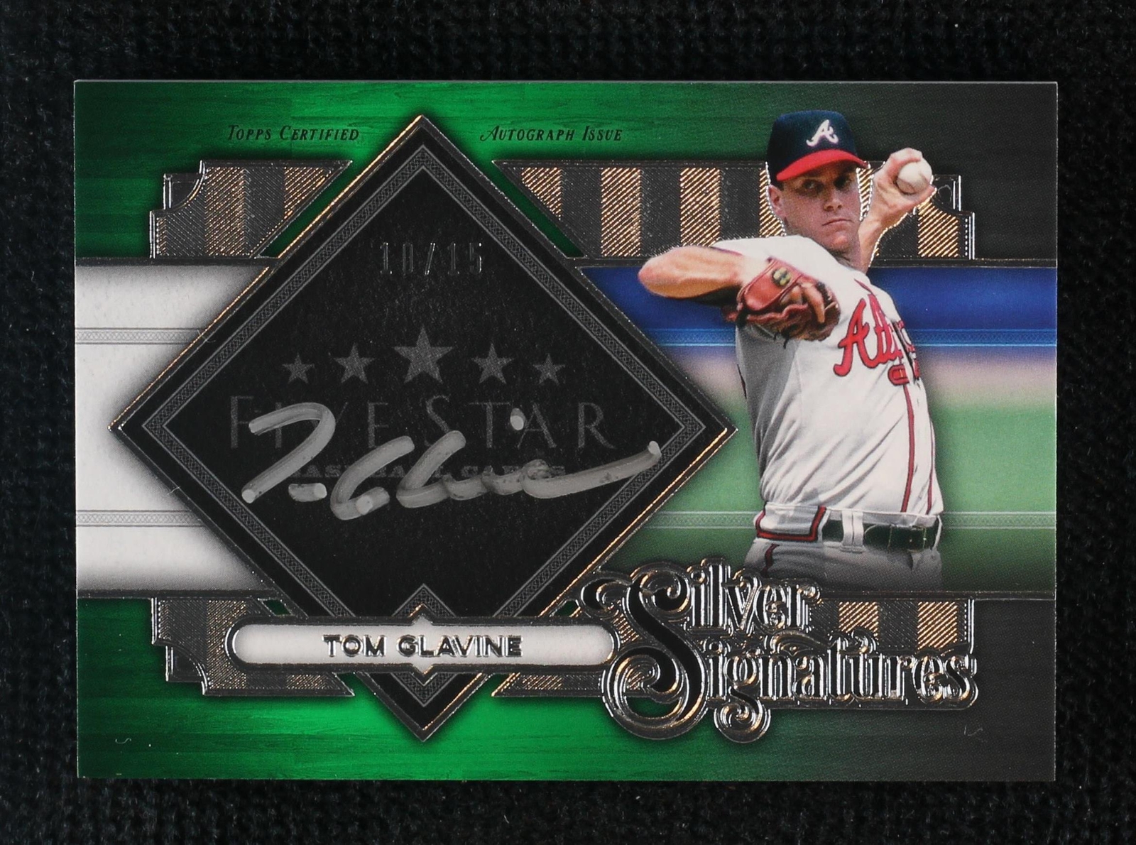 2022 Topps Five Star - Silver Signatures Green #SS-TG Tom Glavine /15 ...