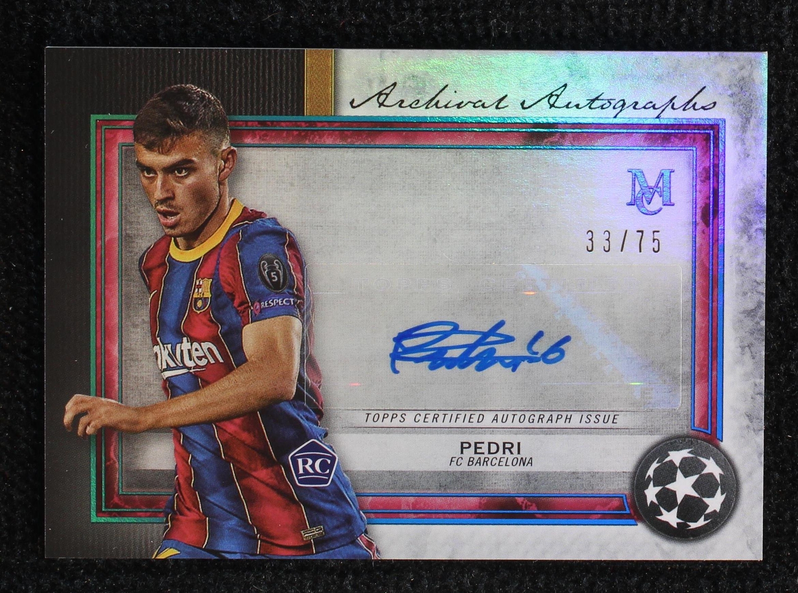 2020-21 Topps Museum Collection UCL - Archival Autographs Sapphire #AA ...