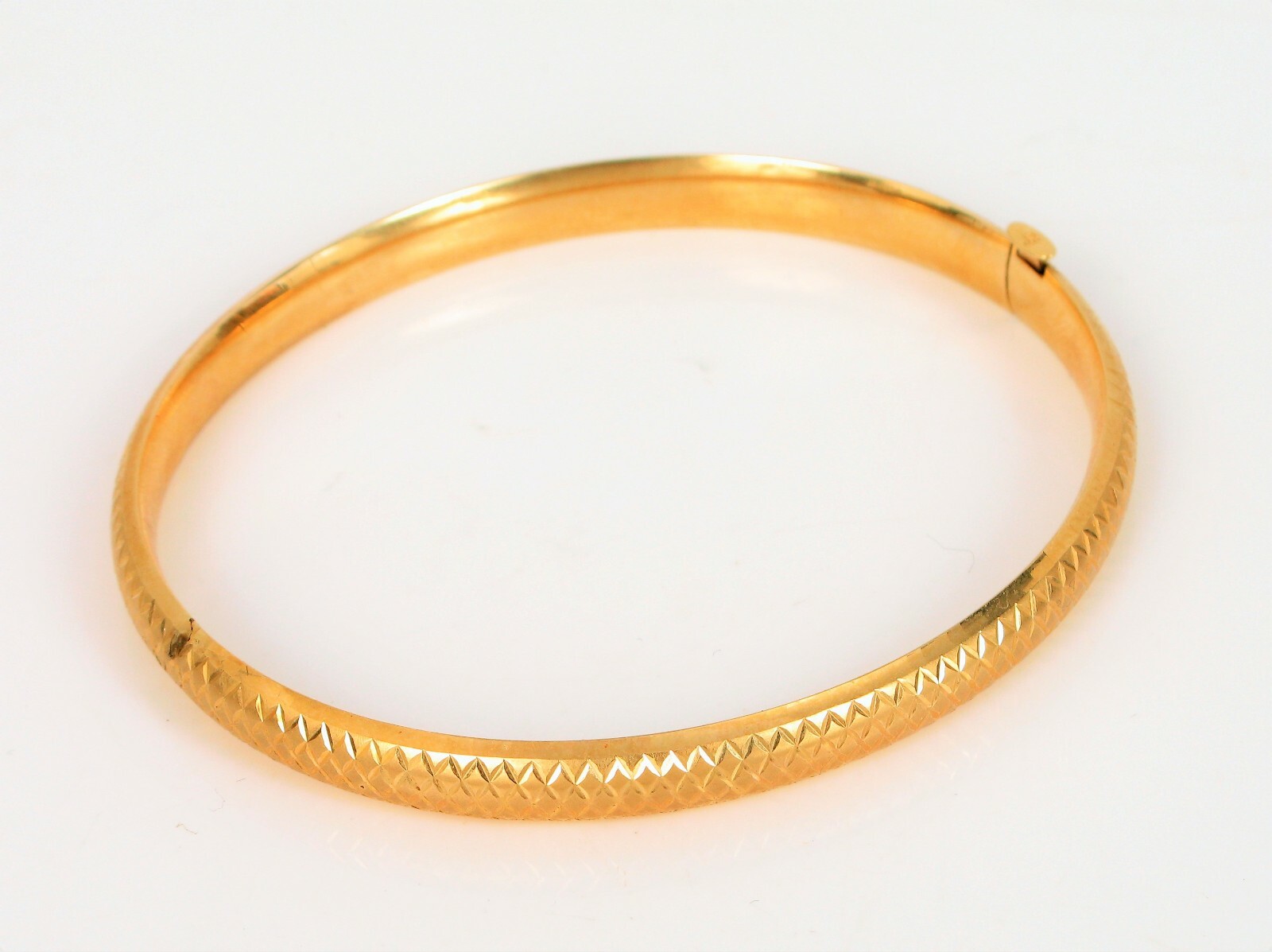 VINTAGE BEAUTIFUL 14K YELLOW GOLD ETERNAGOLD COSTA RICA BANGLE BRACELET 6 GRAM eBay