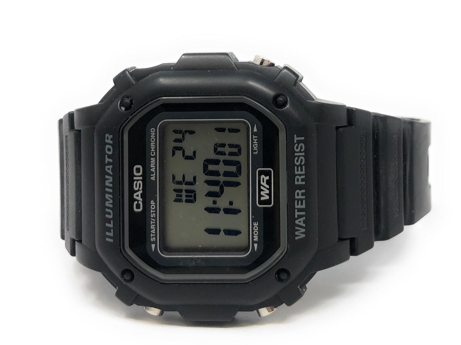 Casio F108WH-1A, Illuminator Chronograph Watch, Black Resin Casio F108WH-1A, Illuminator Chronograph Watch, Black Resin