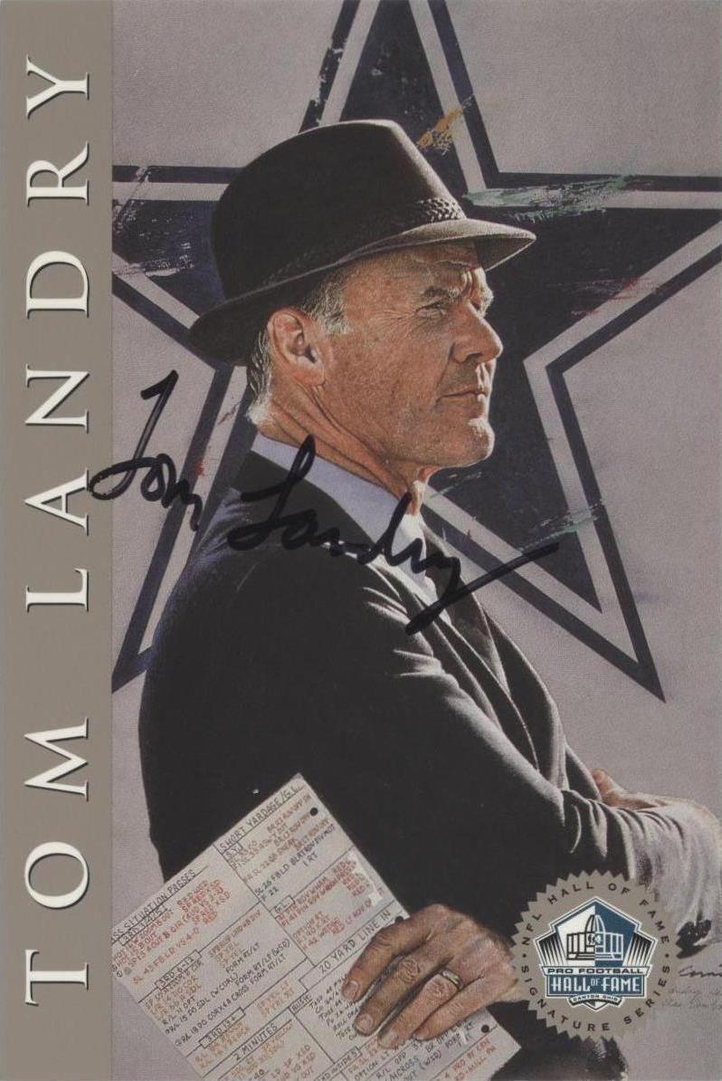 1998 NFL Hall of Fame Signature Series - Tom Landry Autographs /2500 ...