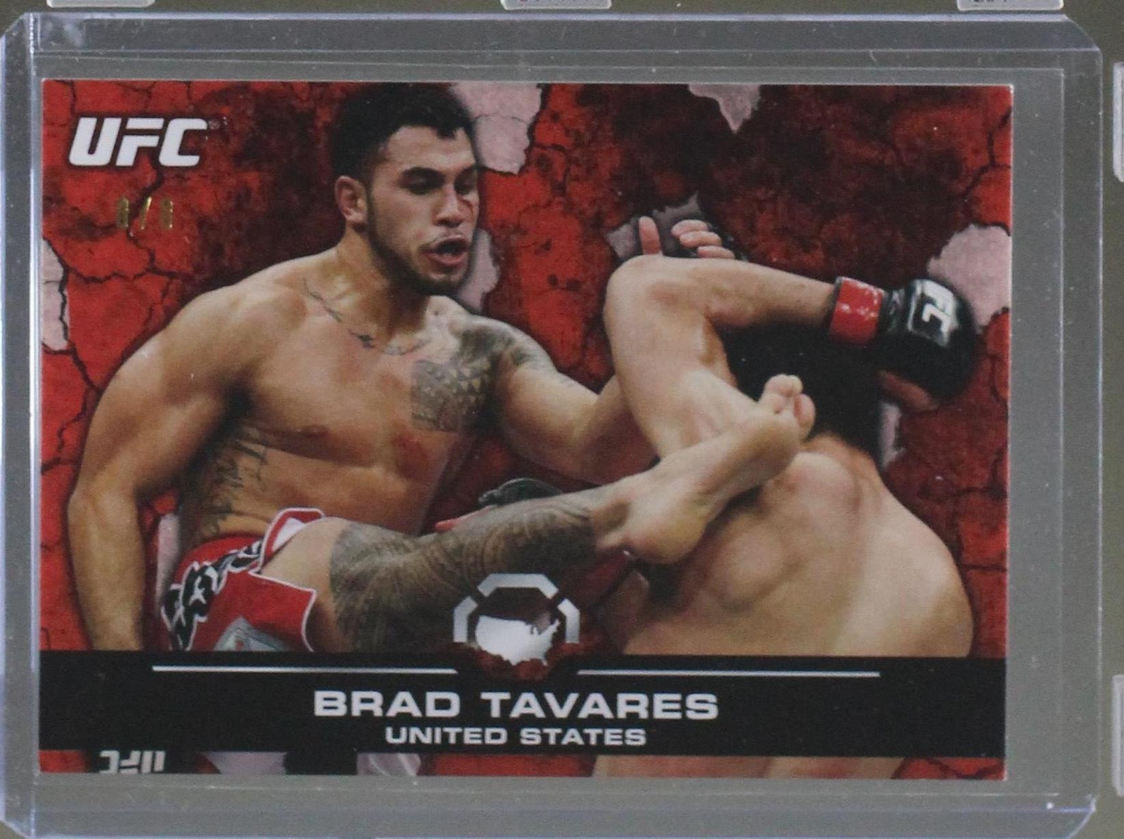 2013 Topps UFC Bloodlines - Ruby Red #27 Brad Tavares /8 for sale ...