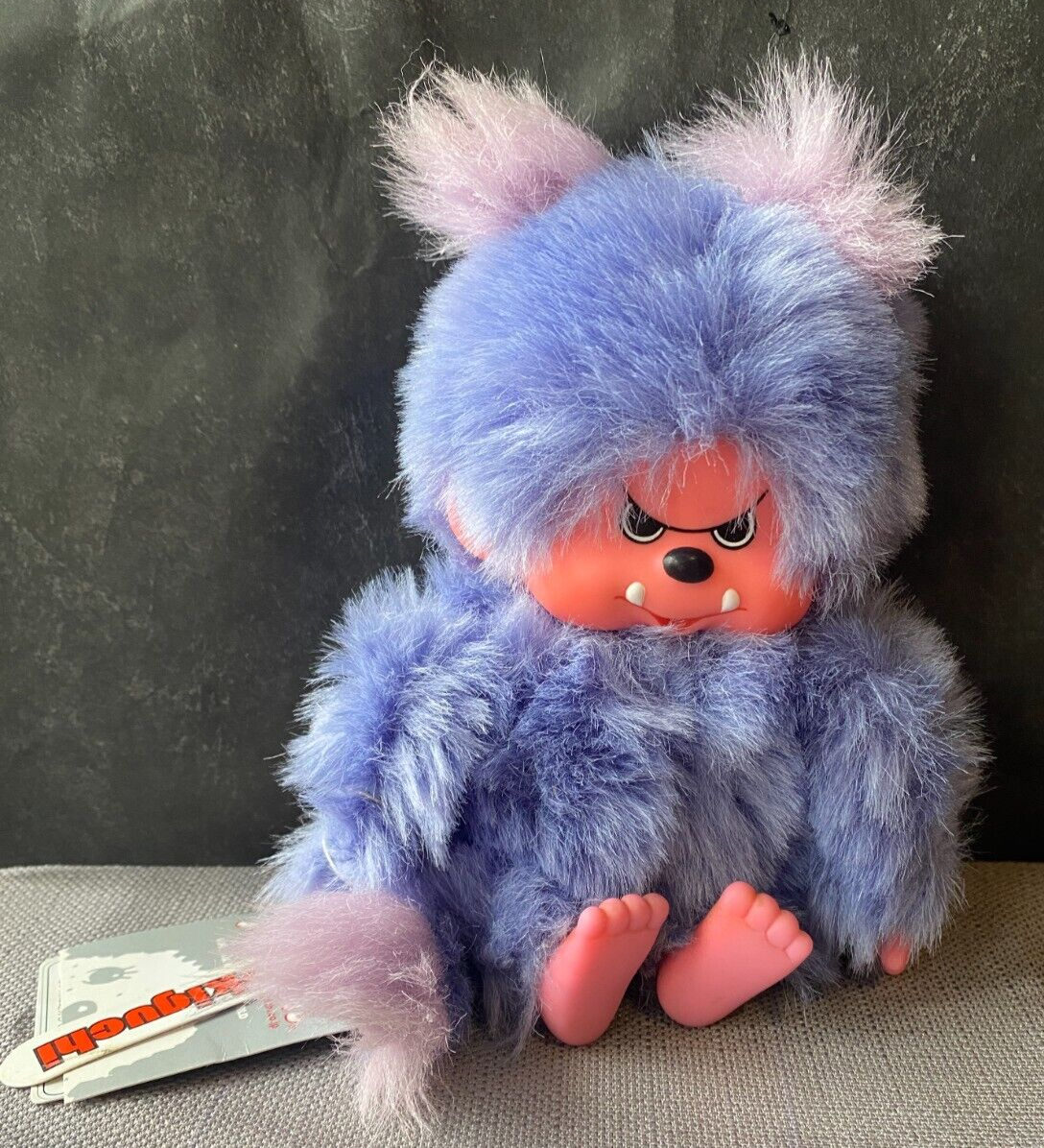 Rare 1997 Monchhichi Blue Plush Monster Doll Sekiguchi 8 Rare 1997 Monchhichi Blue Plush Monster Doll Sekiguchi 8