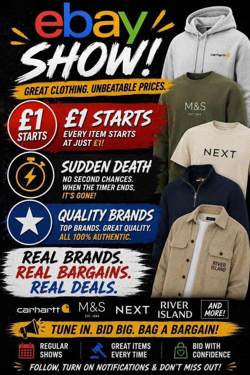 Brand New Ex High Street Clothing - eBay Live