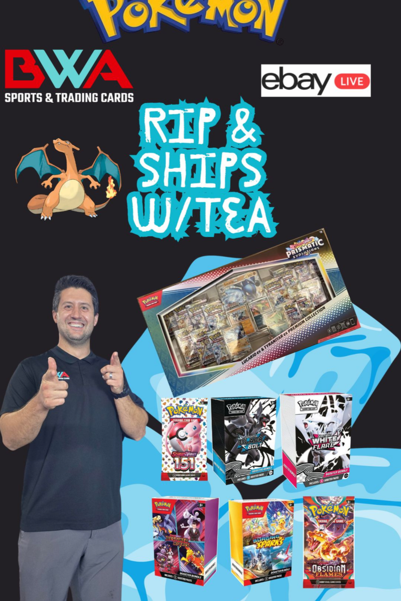 POKEMON RIP & SHIPS W/ TEA | eBay Live Video