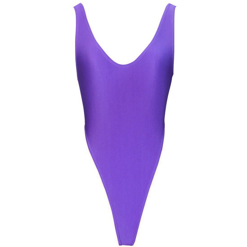 Us Women High Cut Thong Leotard Bodysuit Swimwear Bikini Crotchless