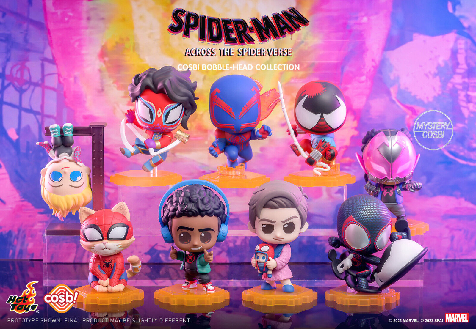 Hottoys Cosbi CBX129 Marvel SpiderMan Across The Spider Hottoys Cosbi CBX129 Marvel SpiderMan Across The Spider