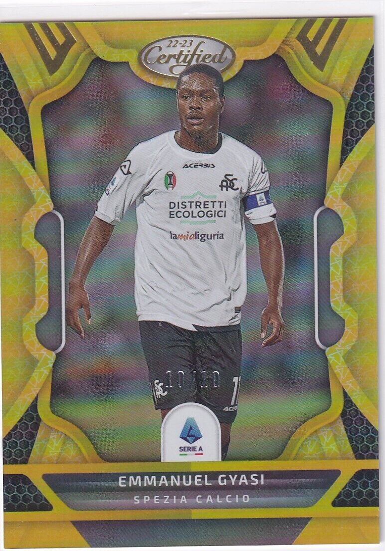 Panini Chronicles 2022-23 Serie A Certified No. 138 Emmanuel Panini Chronicles 2022-23 Serie A Certified No. 138 Emmanuel