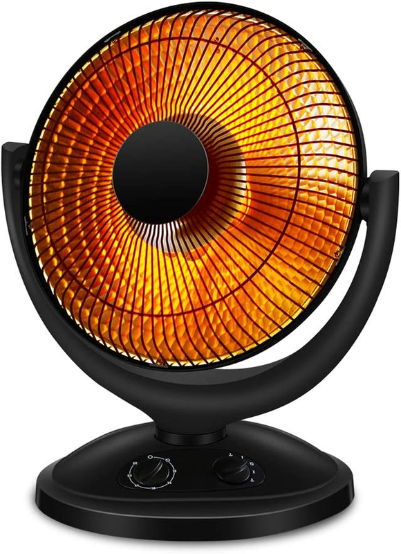 Thermostat And Radiant | Oscillating Parabolic Space Heater