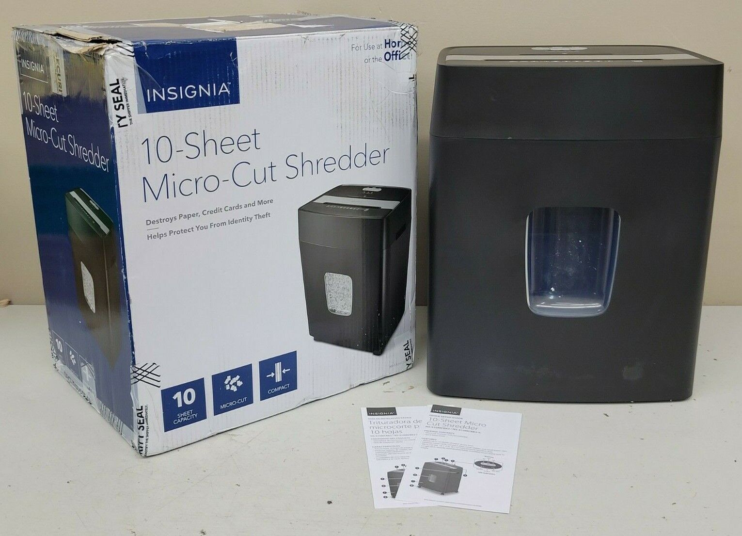 Insignia 10-sheet Microcut Shredder | Insignia 10 Sheet Micro Cut Shredder Insignia 10-sheet Microcut Shredder | Insignia 10 Sheet Micro Cut Shredder