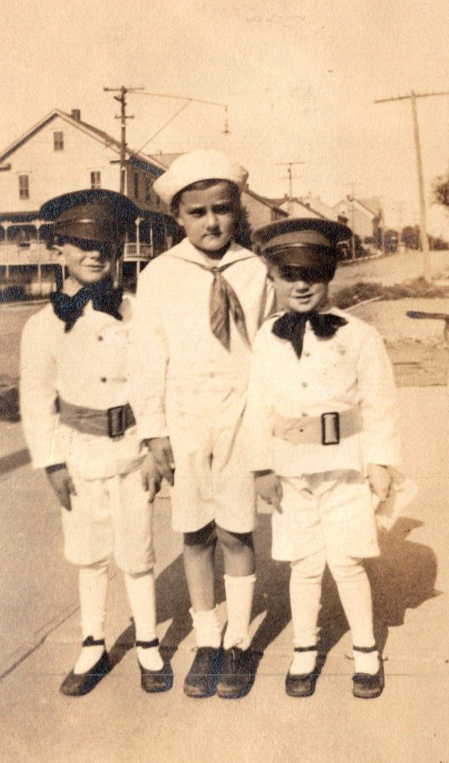 Tamaque New York | Vintage 1930s Photograph Named Three Boys Military ...